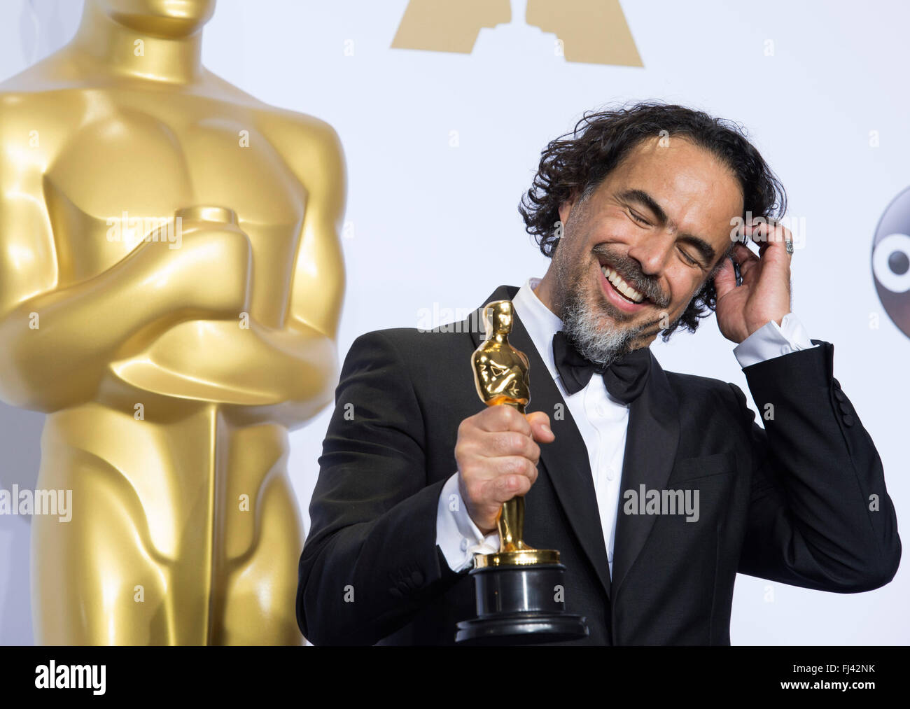 Los Angeles, USA. 28th Feb, 2016. Mexican director Alejandro Inarritu ...