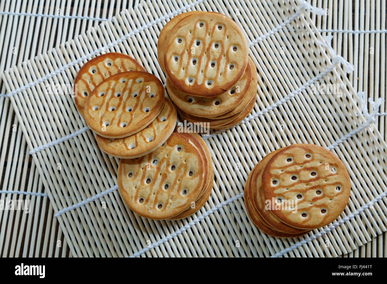 cookie stack on the dining table Stock Photo - Alamy