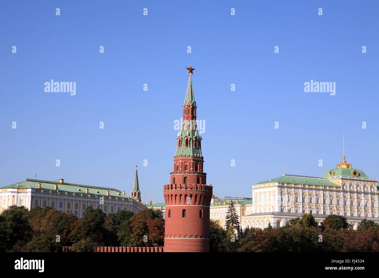Kremlin tower on sky background Stock Photo - Alamy
