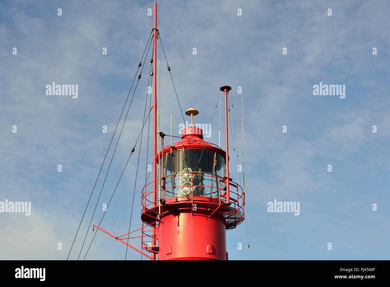 Red Lightship tower detail Stock Photo - Alamy