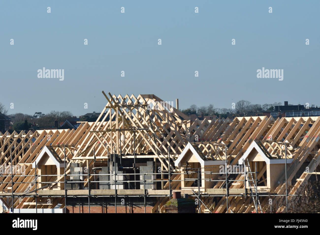 Wood frame house being built hi-res stock photography and images - Alamy