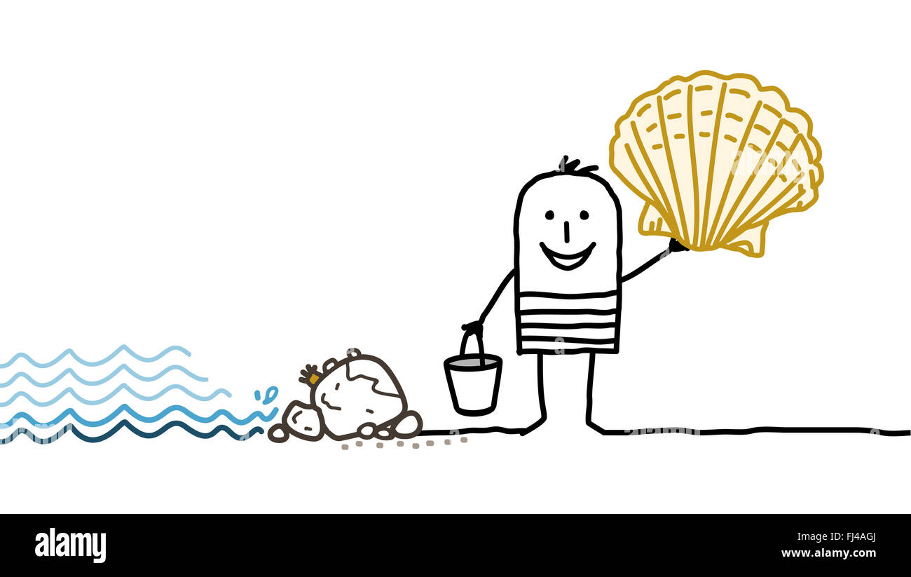 Shells cartoon hi-res stock photography and images - Alamy