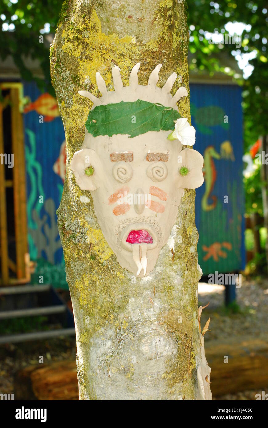 Tree painting for art week Stock Photo - Alamy