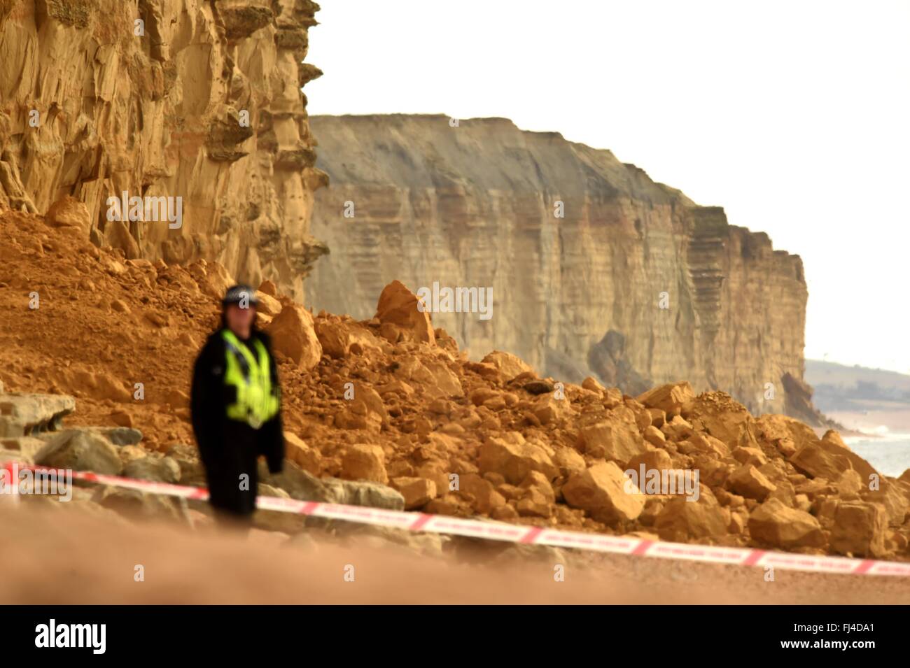 Coast rock fall west bay hi-res stock photography and images - Alamy