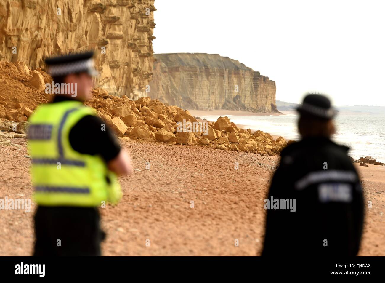 Coast rock fall west bay hi-res stock photography and images - Alamy