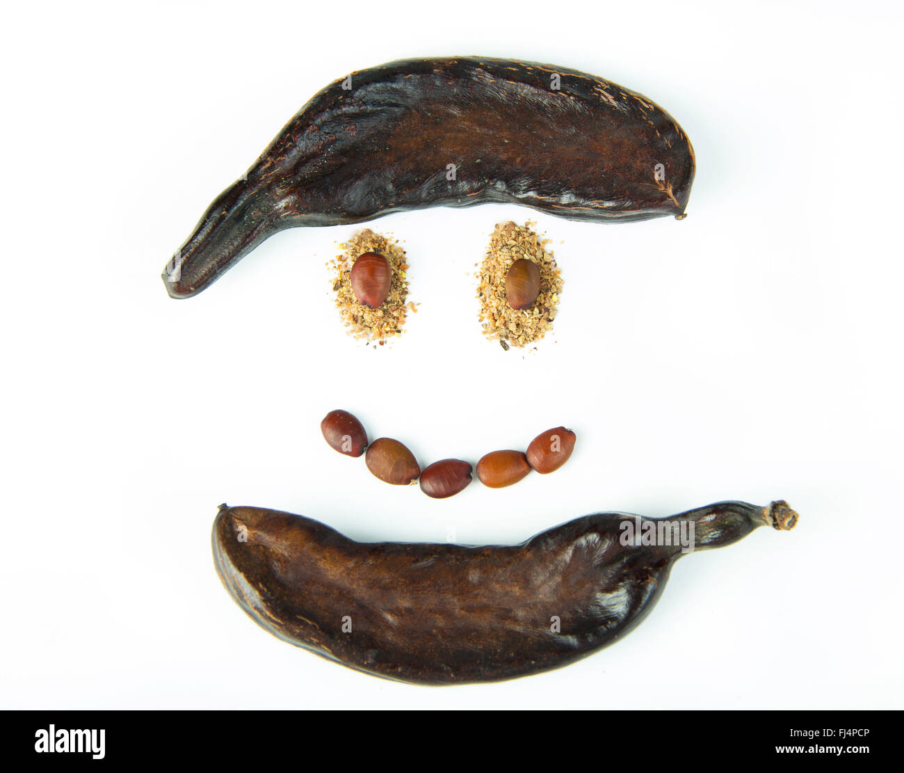 Carob tree ceratonia siliqua Cut Out Stock Images & Pictures - Alamy