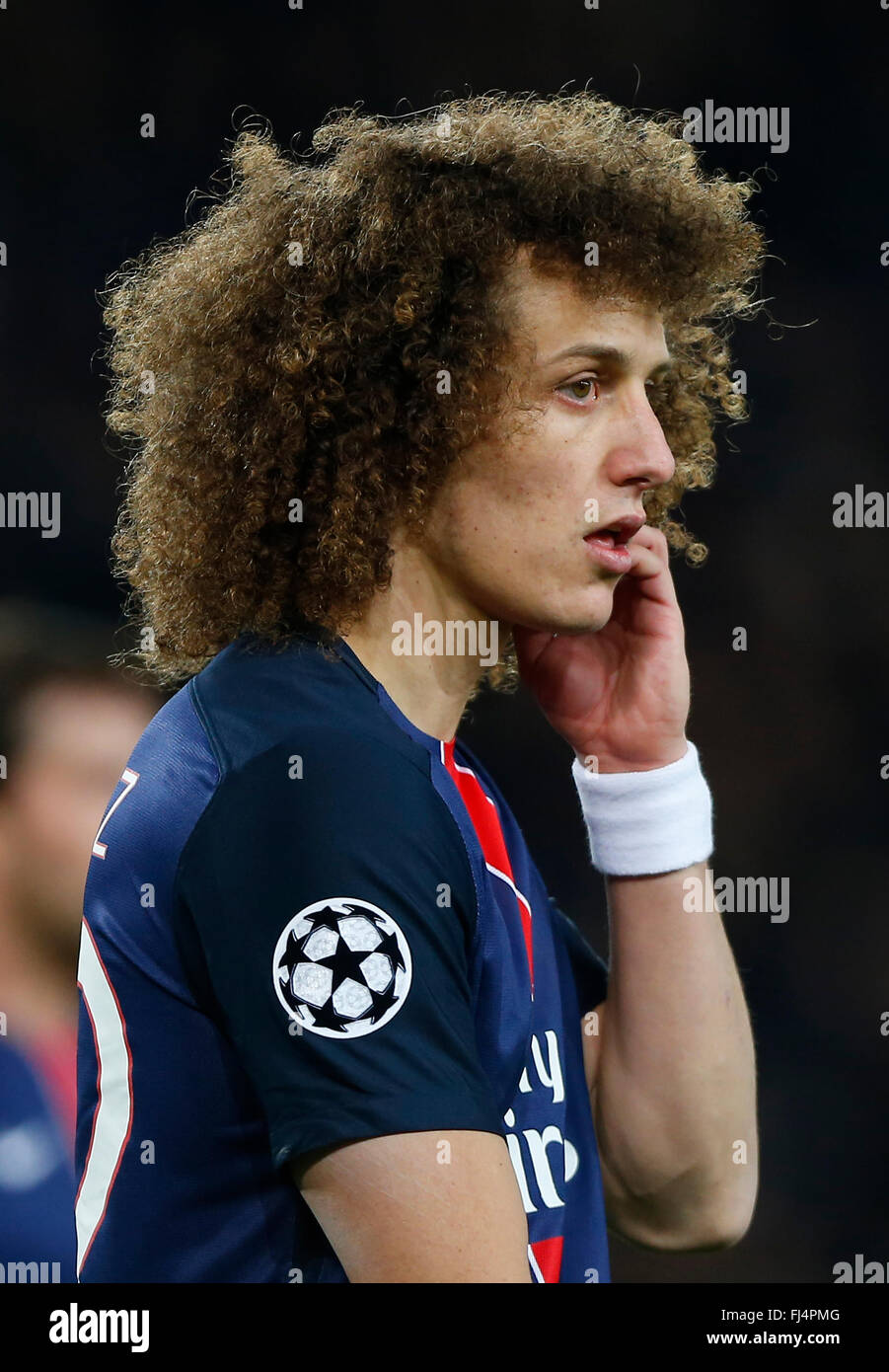 David Luiz of PSG seen during the UEFA Champions League round of 16 ...