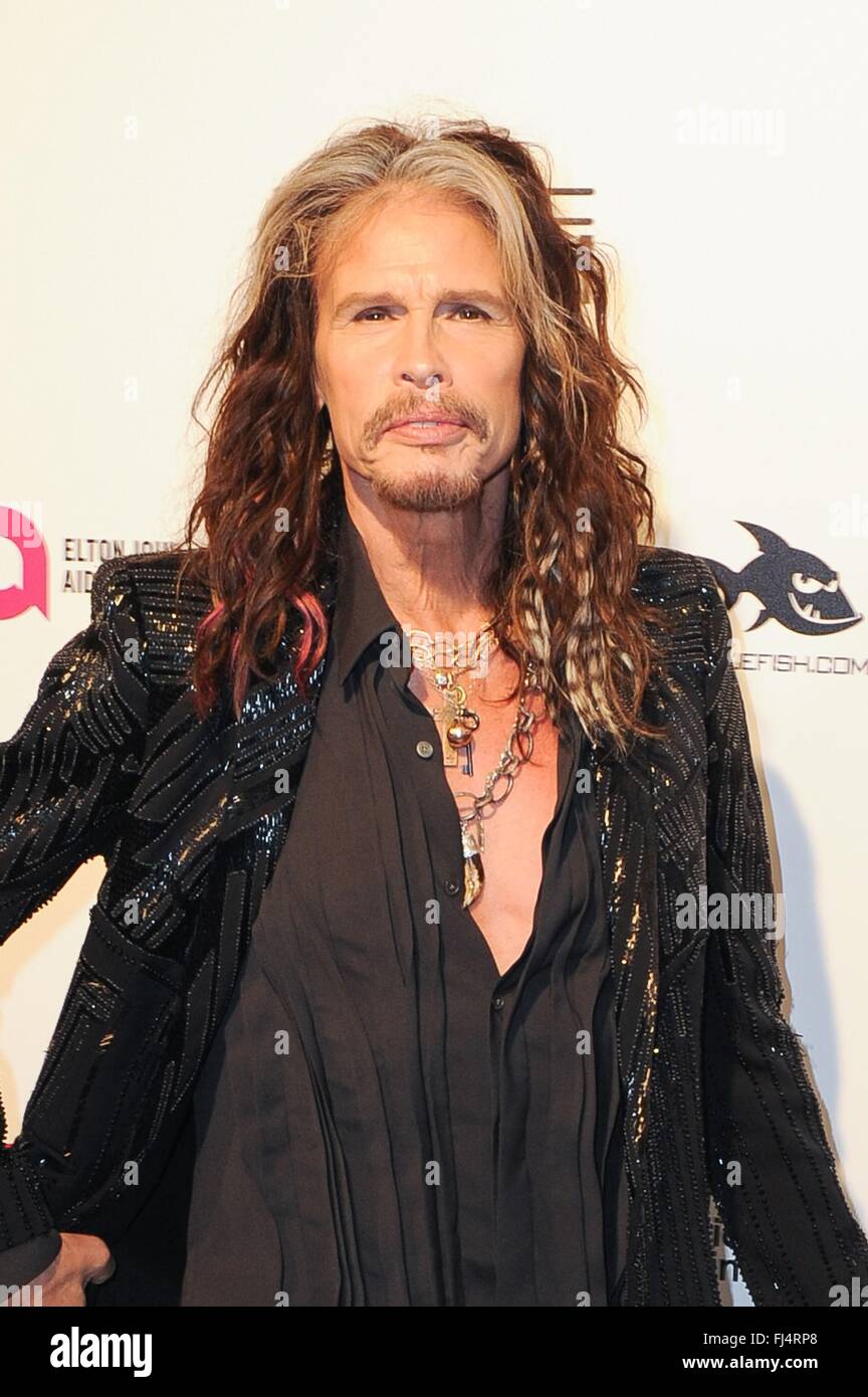 Steven Tyler at arrivals for 2016 Elton John AIDS Foundation Academy ...