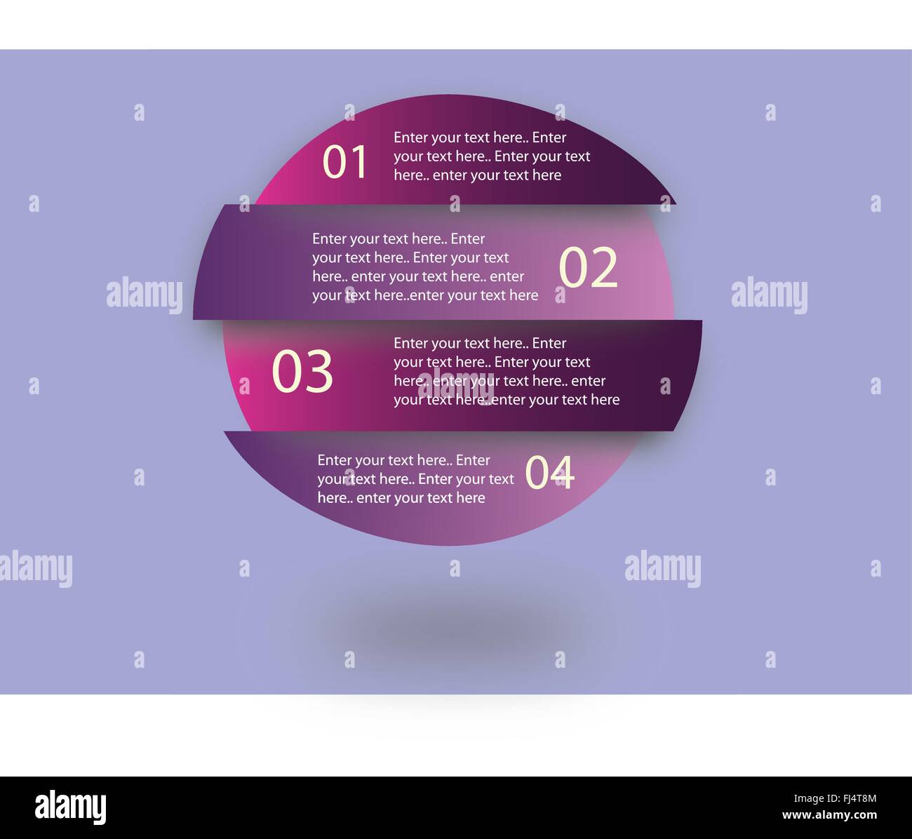 an infographic circle with four text options Stock Vector Image & Art ...