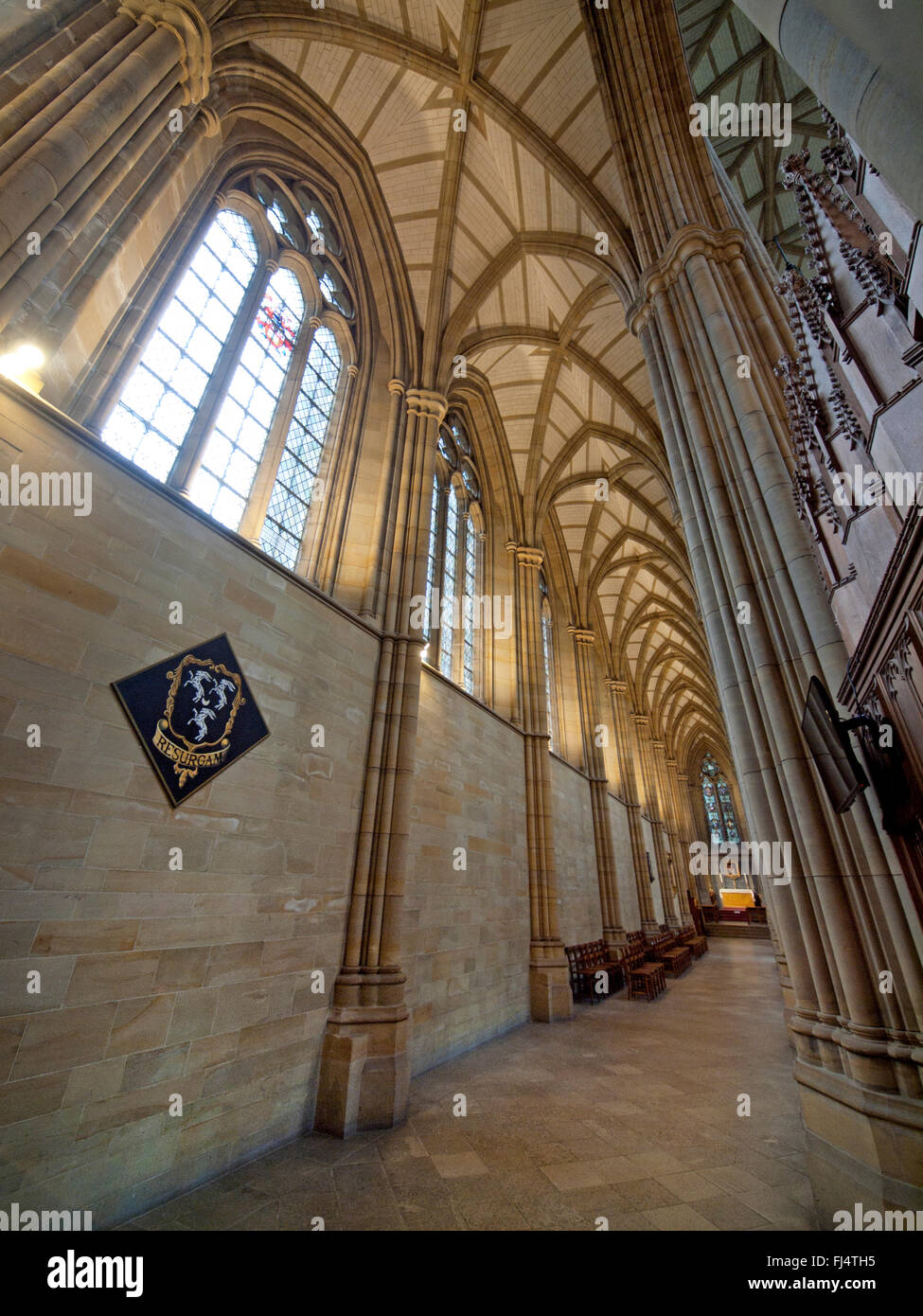 The interior of Lancing College Chapel, West Sussex, England Stock ...