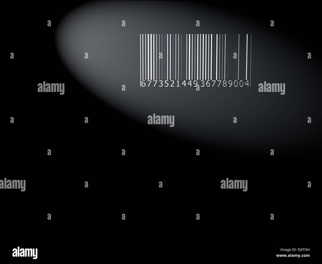barcode like a window and passing light, 3d illustration Stock Photo ...