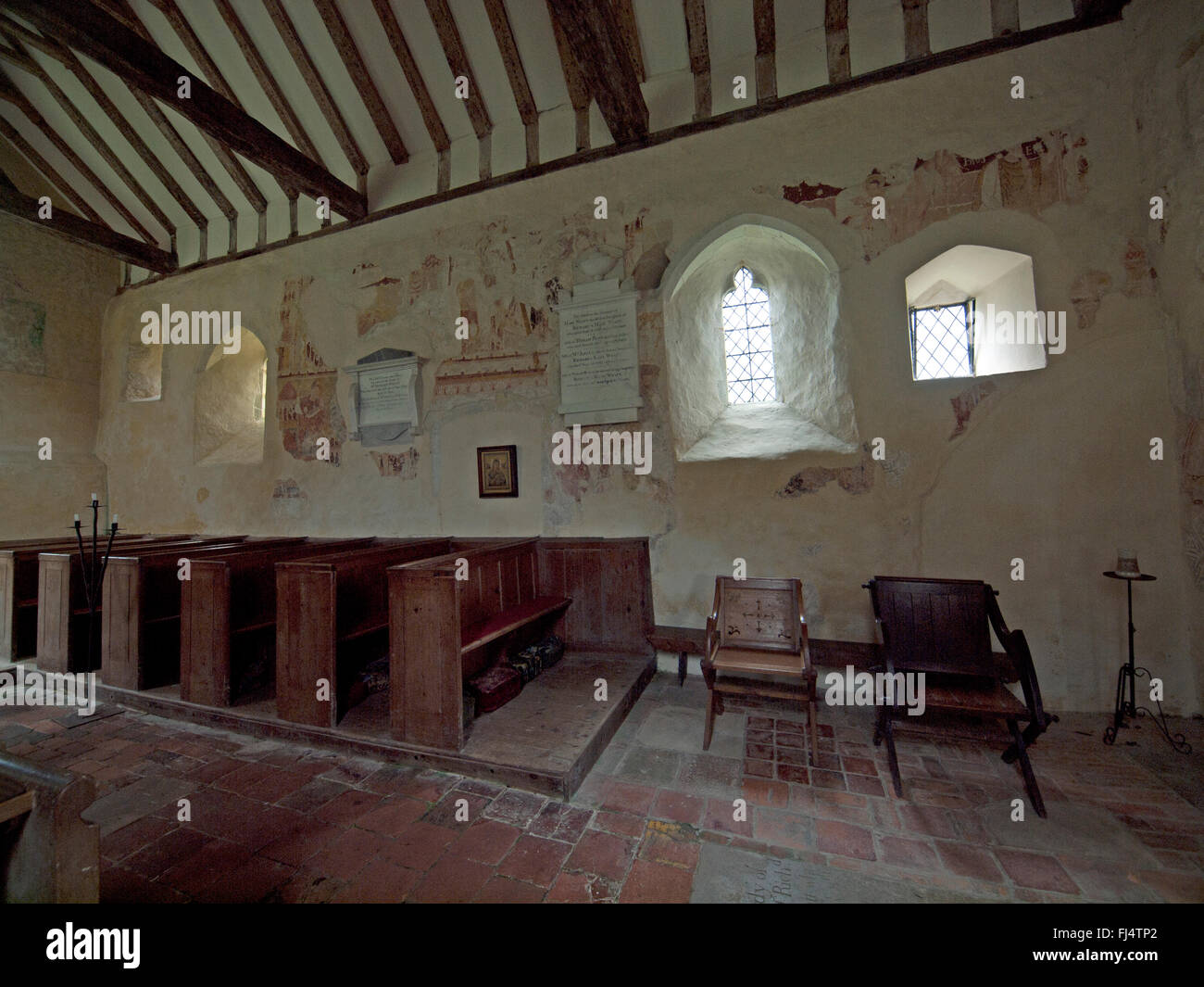 The interior of Coombes Church in West Sussex, England Stock Photo - Alamy