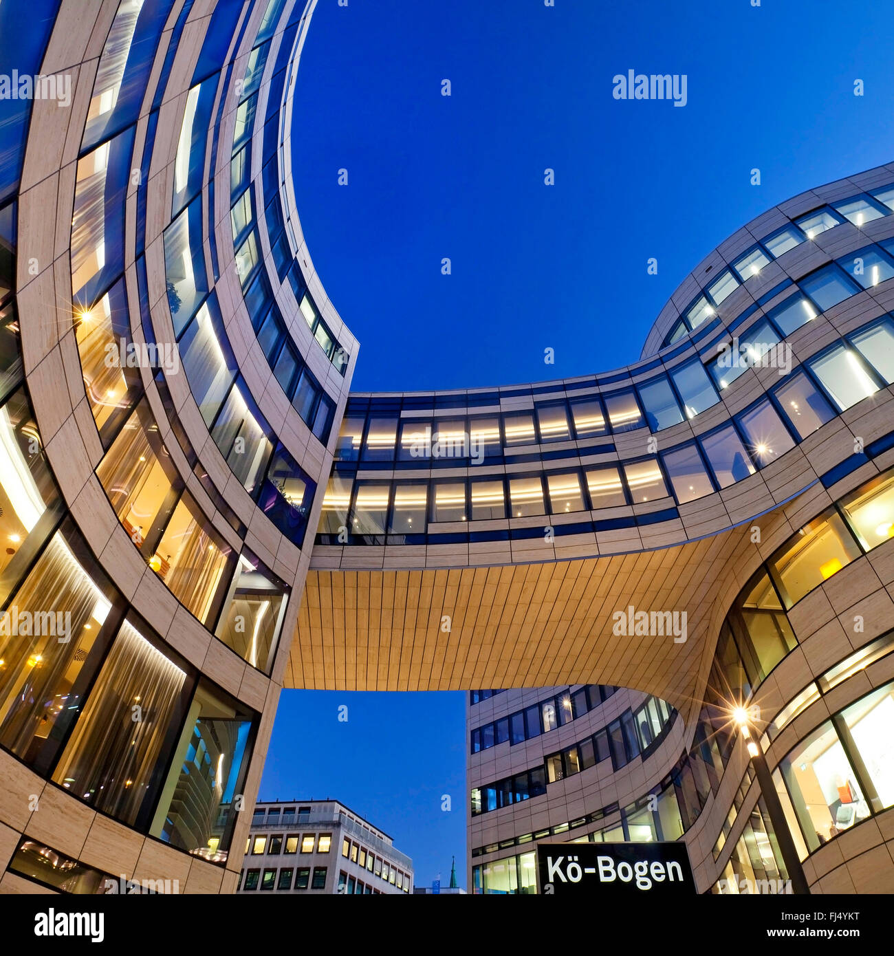 the Koe-Bogen, office and business buildings, Germany, North Rhine ...