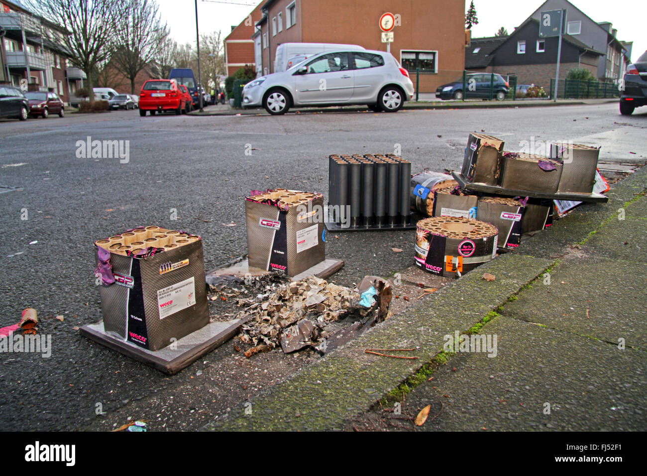 Leftover fireworks hi-res stock photography and images - Alamy
