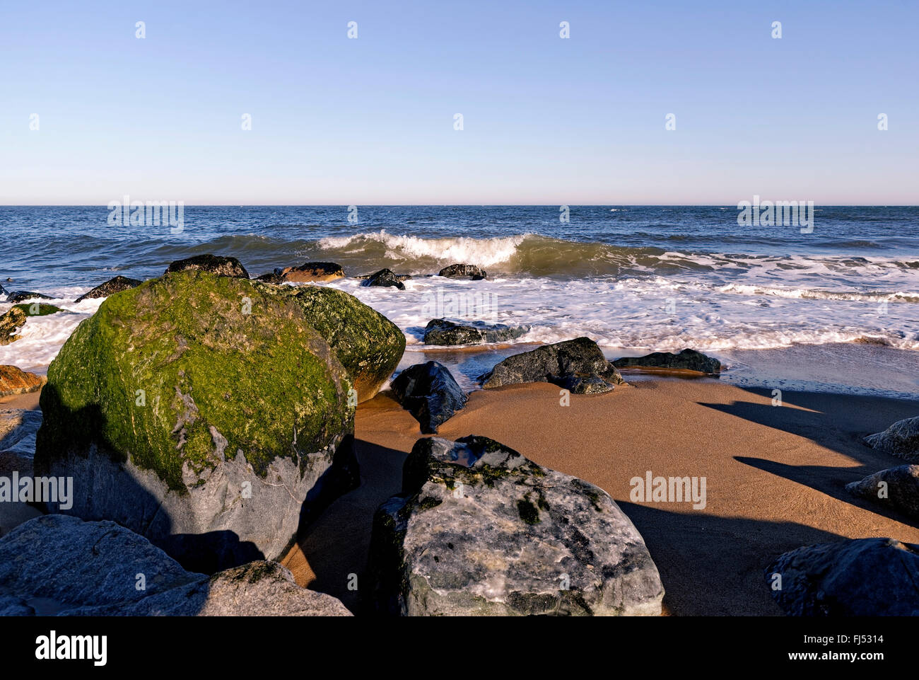 Beach and Rocks Stock Photo - Alamy