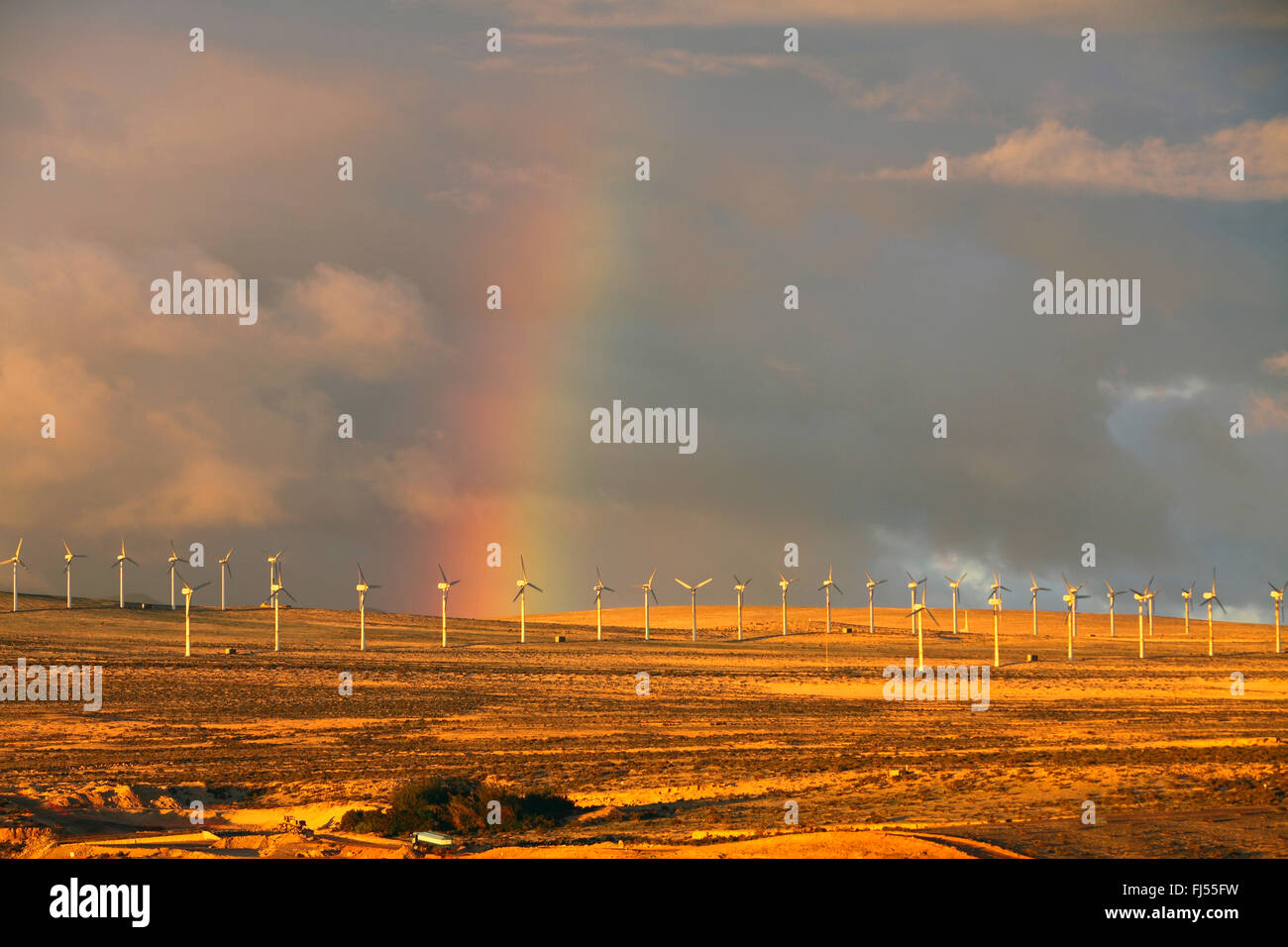 Rainbow And Wind Turbines High Resolution Stock Photography and Images ...
