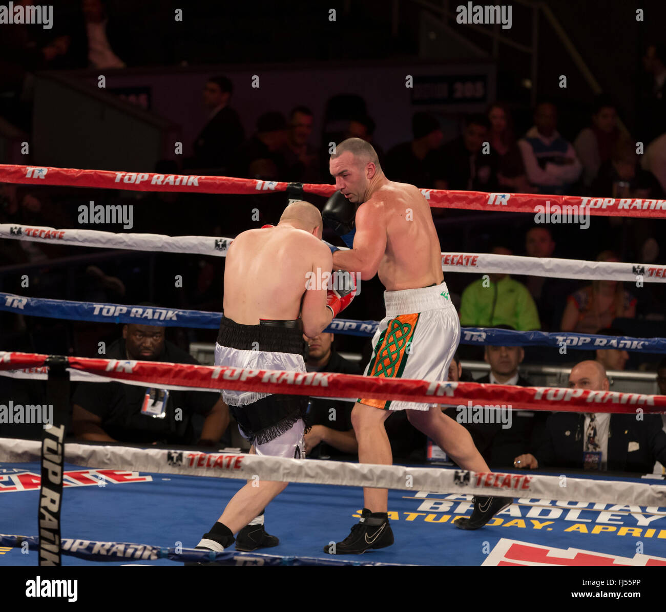 New York, NY USA - February 27, 2016: Sean Monaghan (white trunks ...