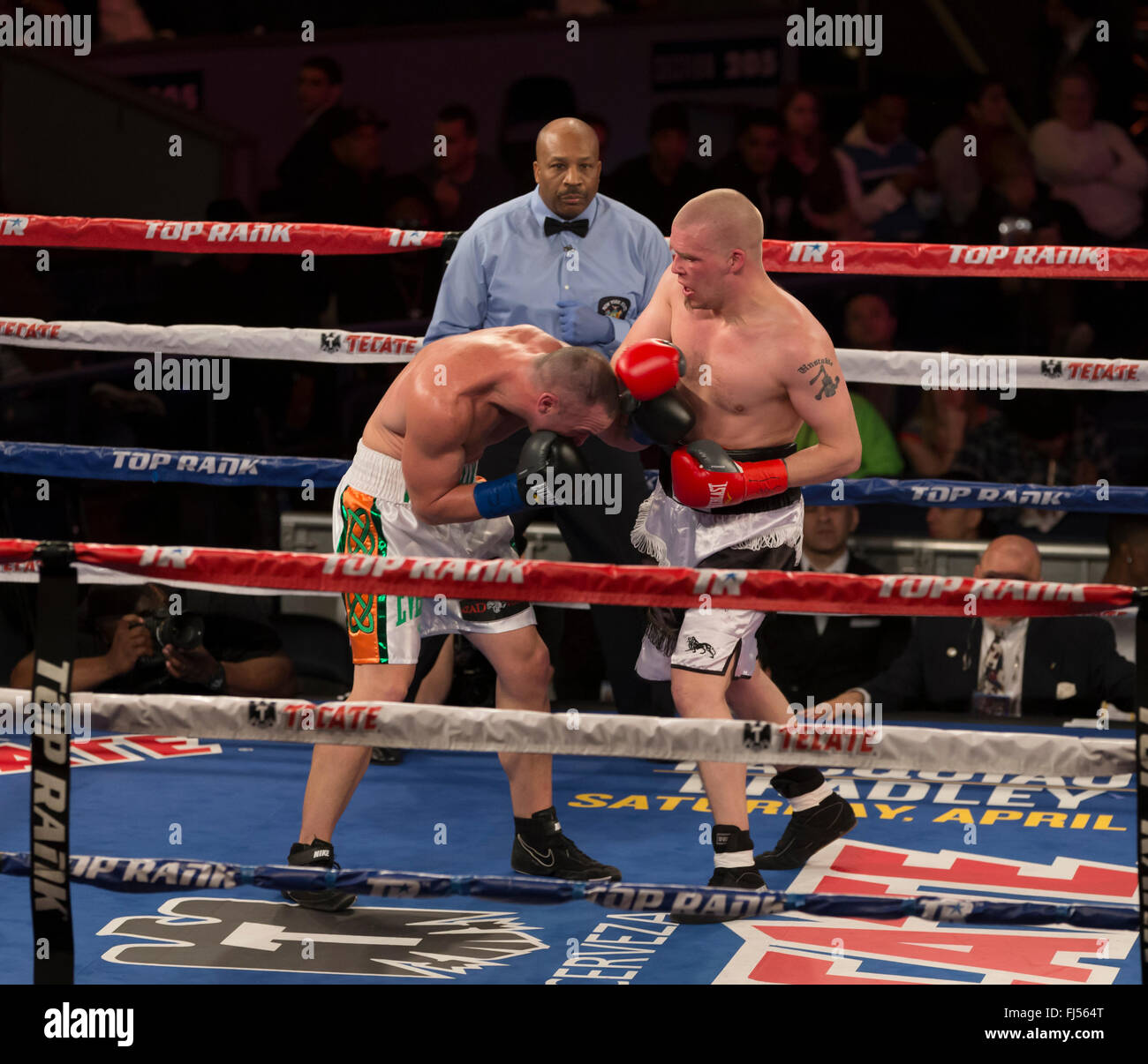 New York, NY USA - February 27, 2016: Sean Monaghan (white trunks ...