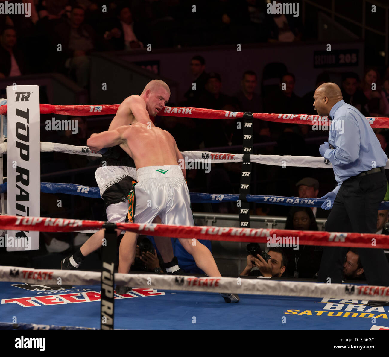New York, NY USA - February 27, 2016: Sean Monaghan (white trunks ...
