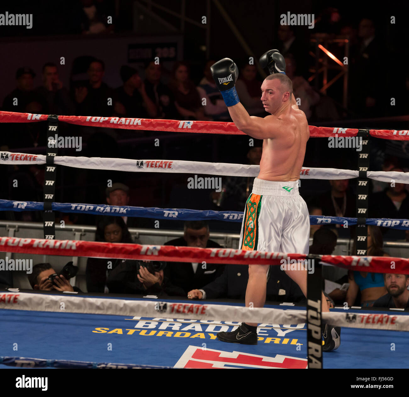 New York, NY USA - February 27, 2016: Sean Monaghan (white trunks ...