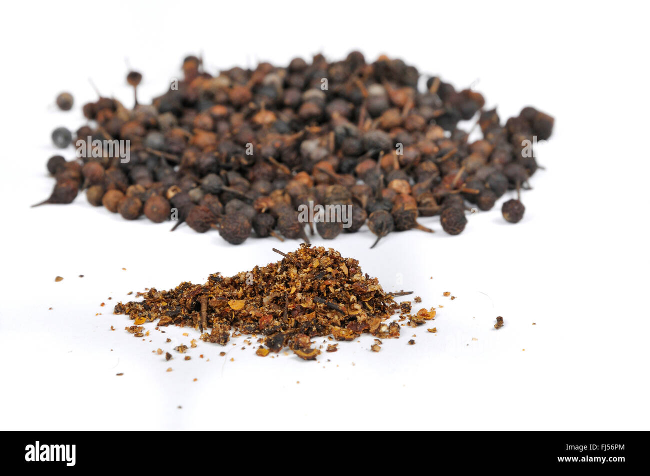 Cubeb pepper, Tailed Pepper (Piper cubeba), dried whole and ground ...