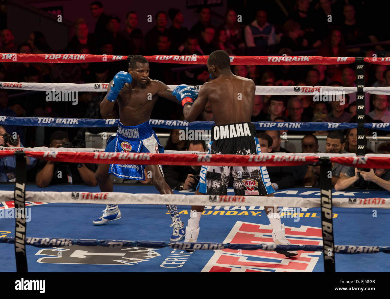 New York, NY USA - February 27, 2016: Terence Crawford fights Henry ...