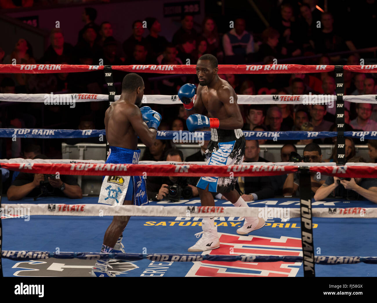 New York, NY USA - February 27, 2016: Terence Crawford fights Henry ...