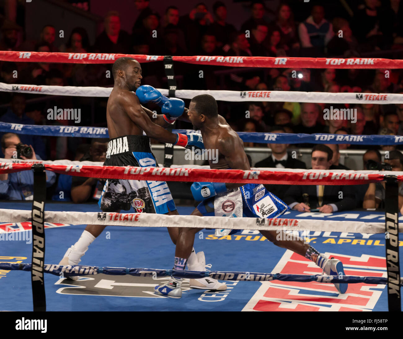 New York, NY USA - February 27, 2016: Terence Crawford fights Henry ...