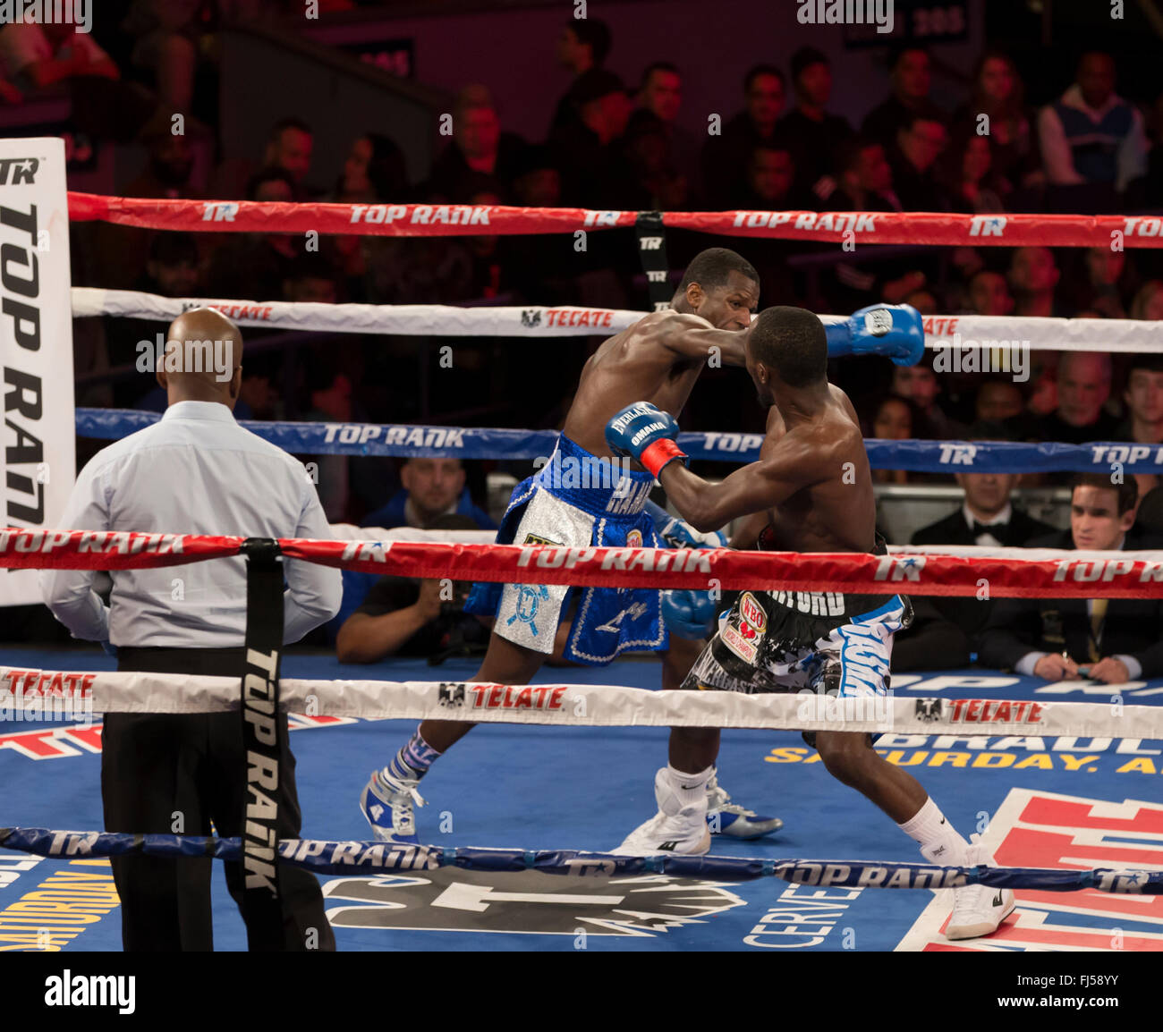 New York, NY USA - February 27, 2016: Terence Crawford fights Henry ...