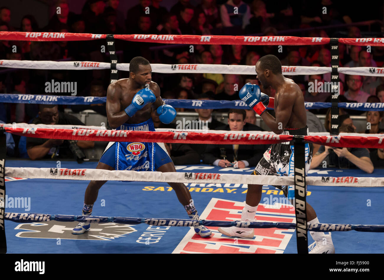 New York, NY USA - February 27, 2016: Terence Crawford fights Henry ...