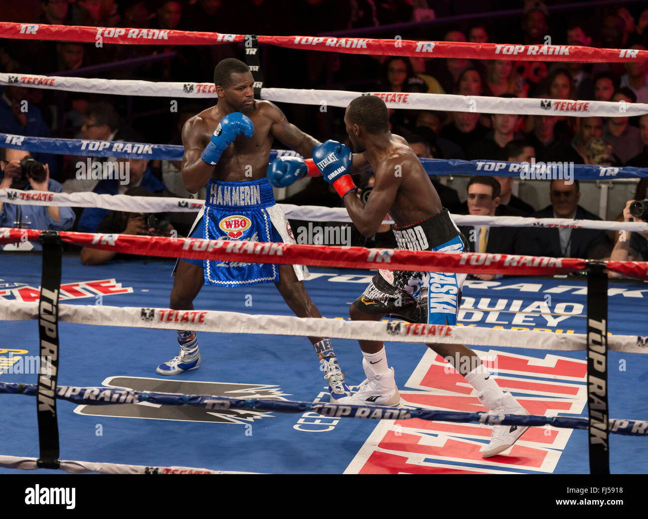 New York, NY USA - February 27, 2016: Terence Crawford fights Henry ...