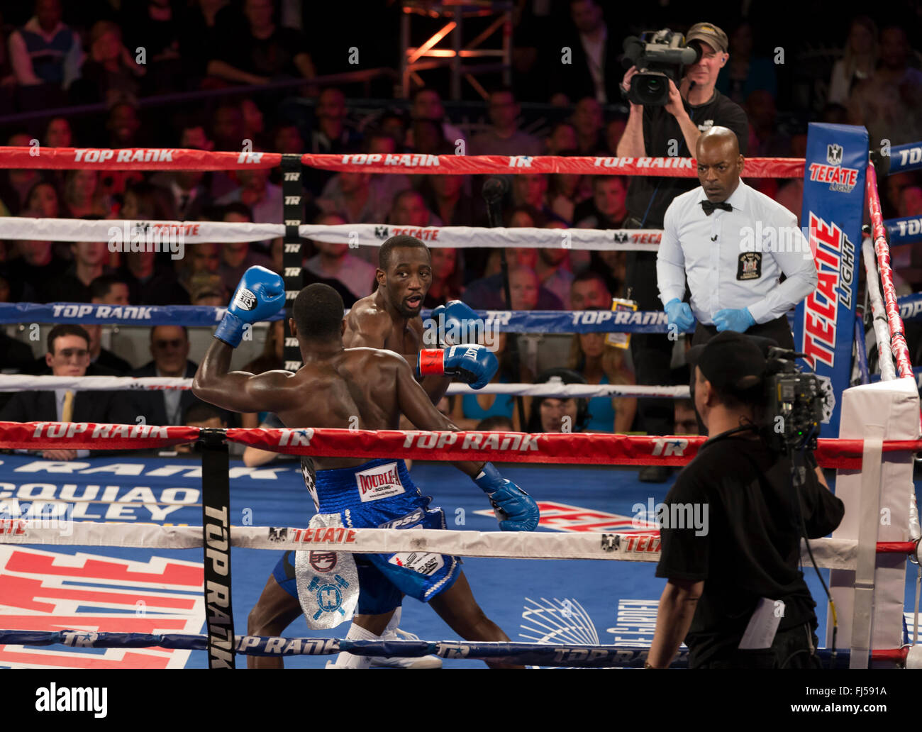 New York, NY USA - February 27, 2016: Terence Crawford fights Henry ...