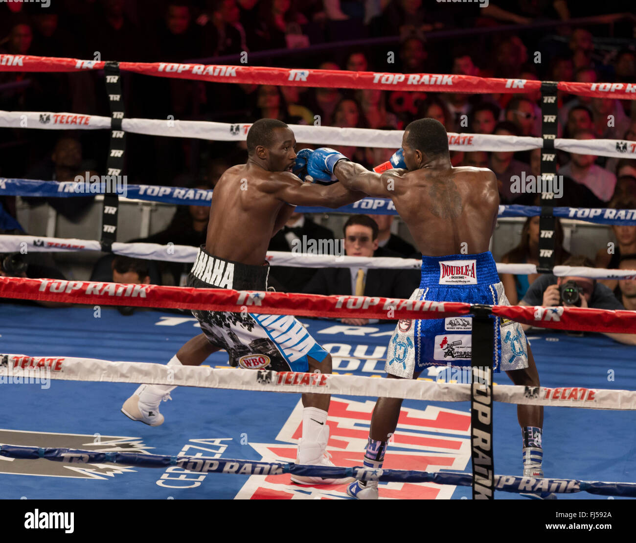 New York, NY USA - February 27, 2016: Terence Crawford fights Henry ...