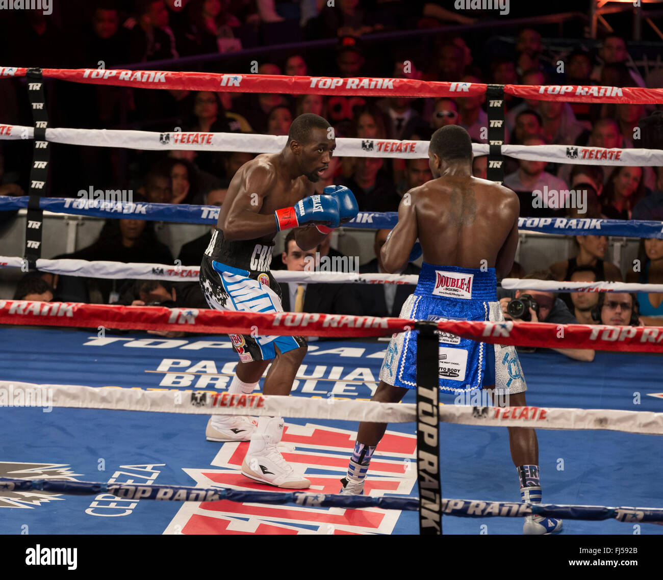 New York, NY USA - February 27, 2016: Terence Crawford fights Henry ...