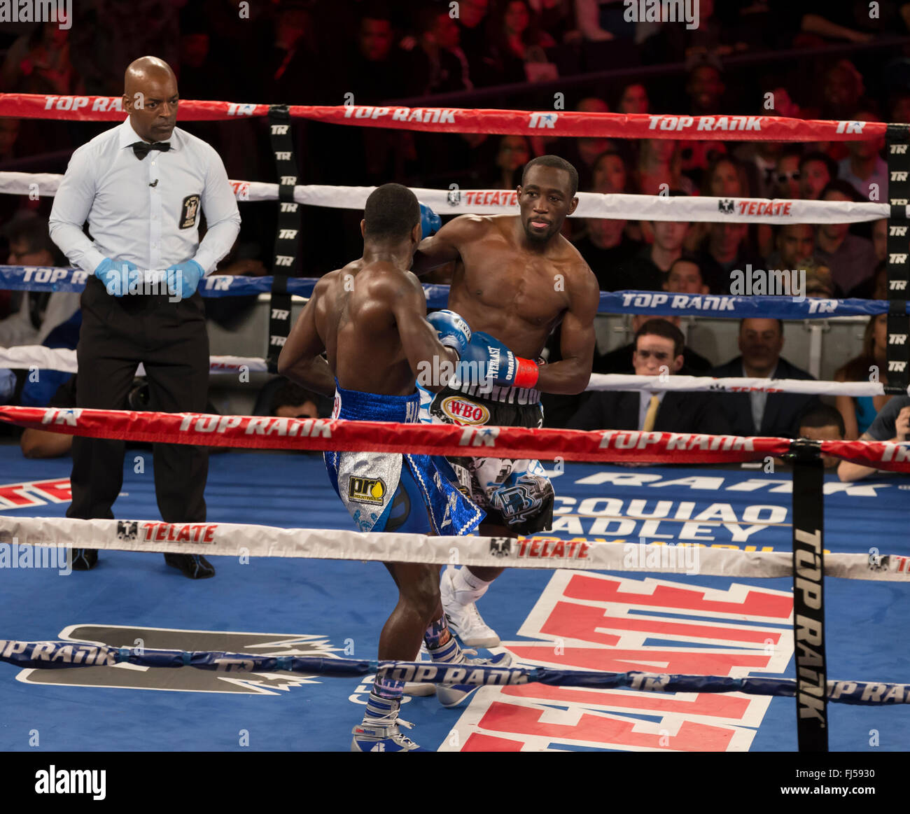 New York, NY USA - February 27, 2016: Terence Crawford fights Henry ...