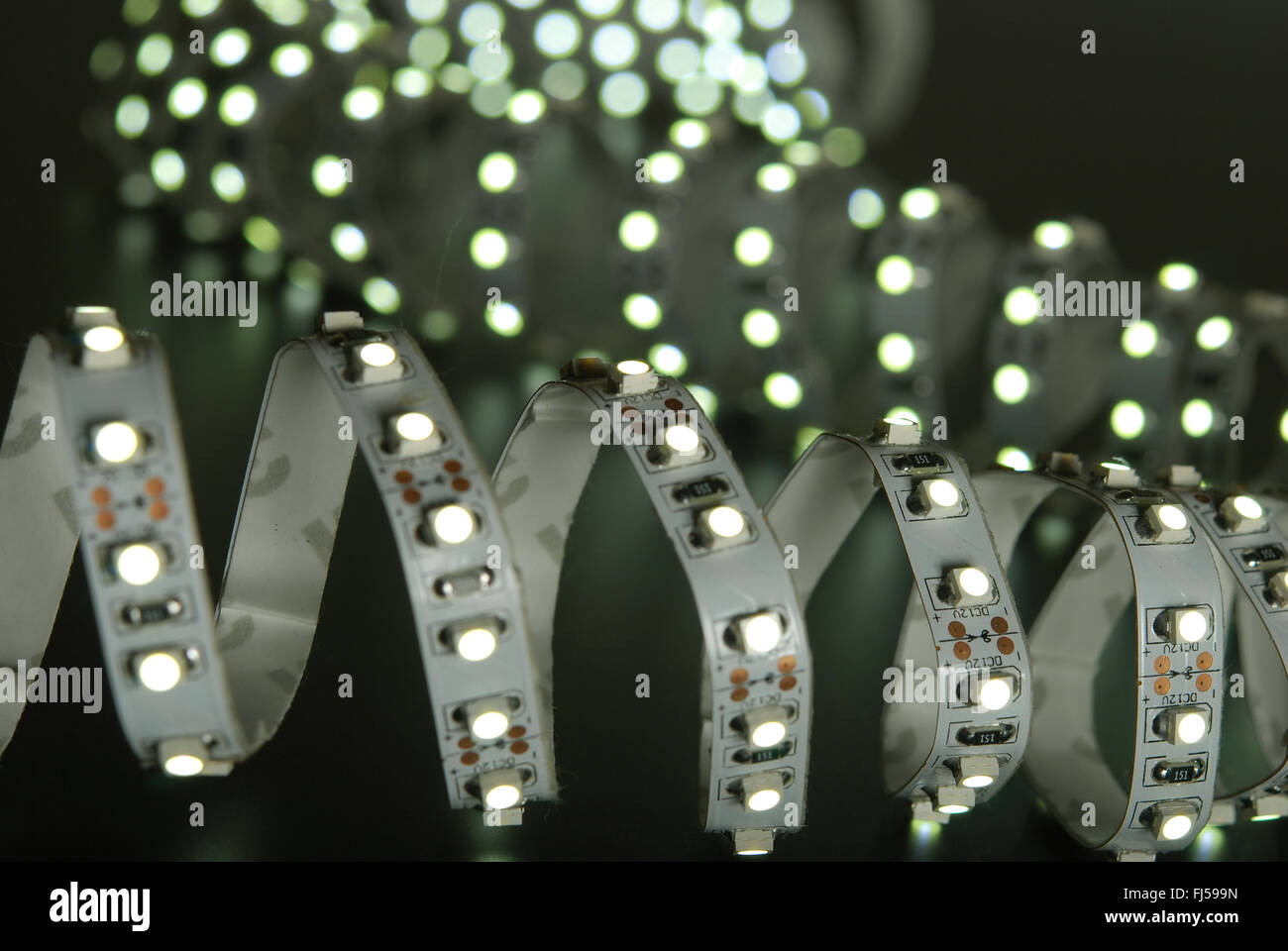 Included Led strip on the black background Stock Photo - Alamy