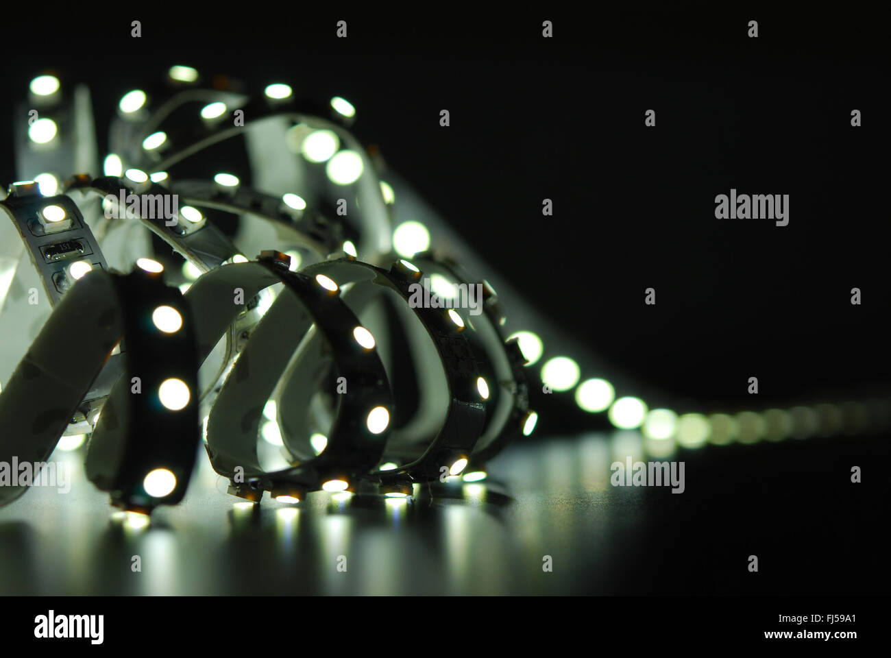 Included Led strip on the black background Stock Photo - Alamy