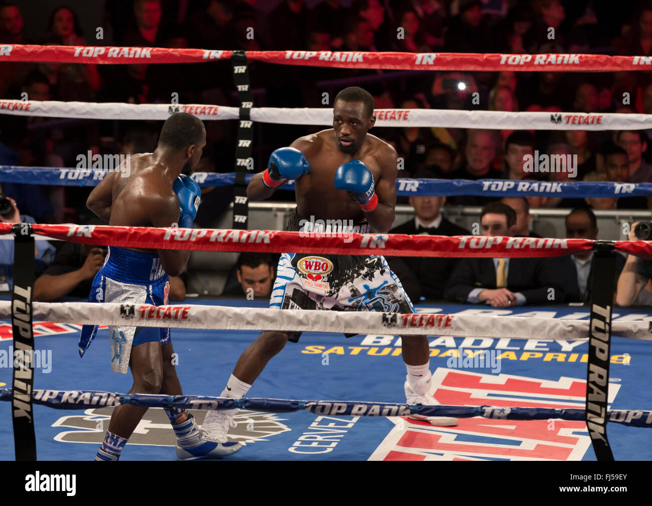 New York, NY USA - February 27, 2016: Terence Crawford fights Henry ...