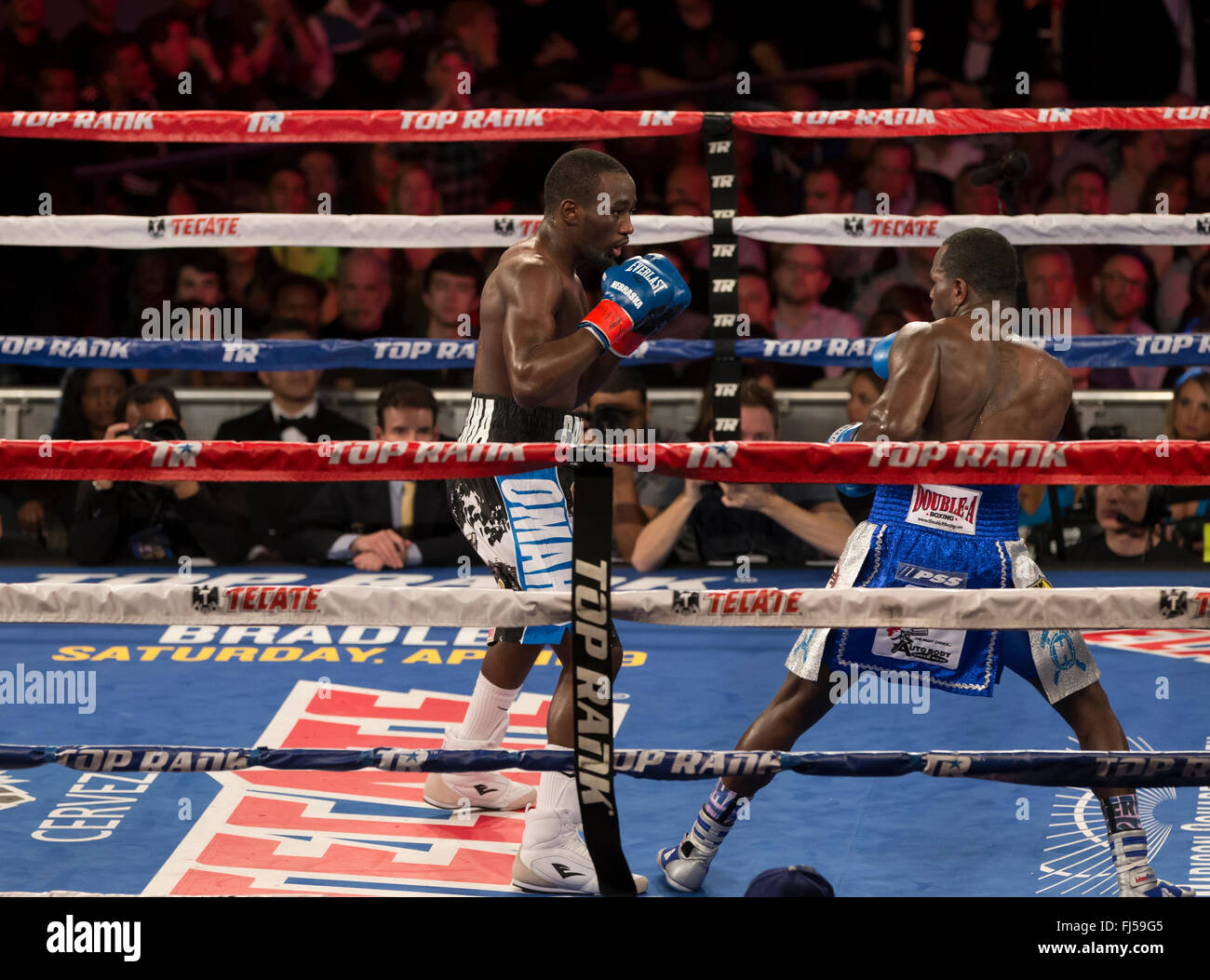 New York, NY USA - February 27, 2016: Terence Crawford fights Henry ...