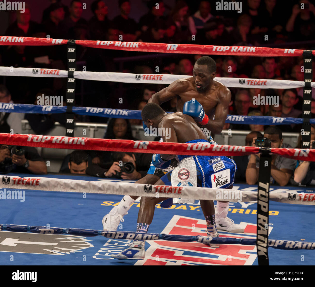 New York, NY USA - February 27, 2016: Terence Crawford fights Henry ...
