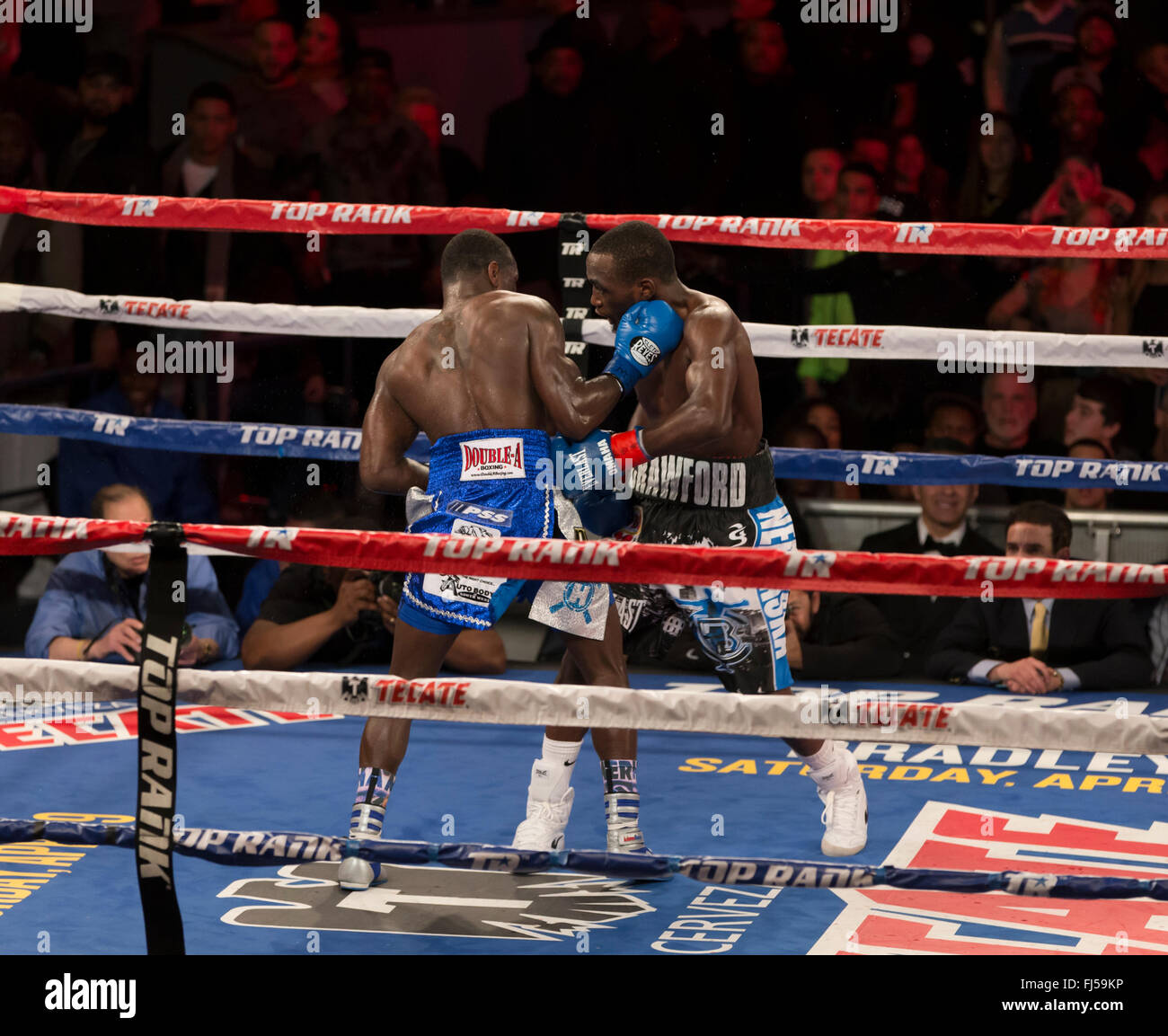 New York, NY USA - February 27, 2016: Terence Crawford fights Henry ...