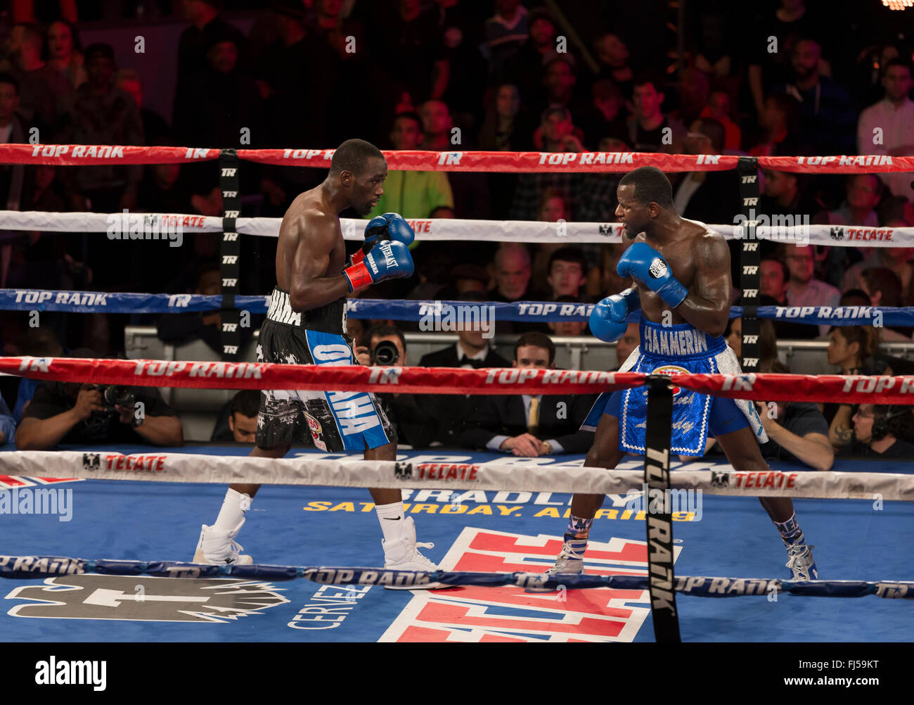 New York, NY USA - February 27, 2016: Terence Crawford fights Henry ...