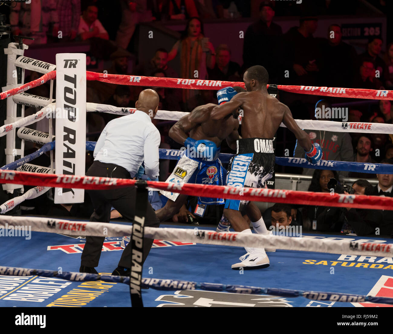 New York, NY USA - February 27, 2016: Terence Crawford fights Henry ...