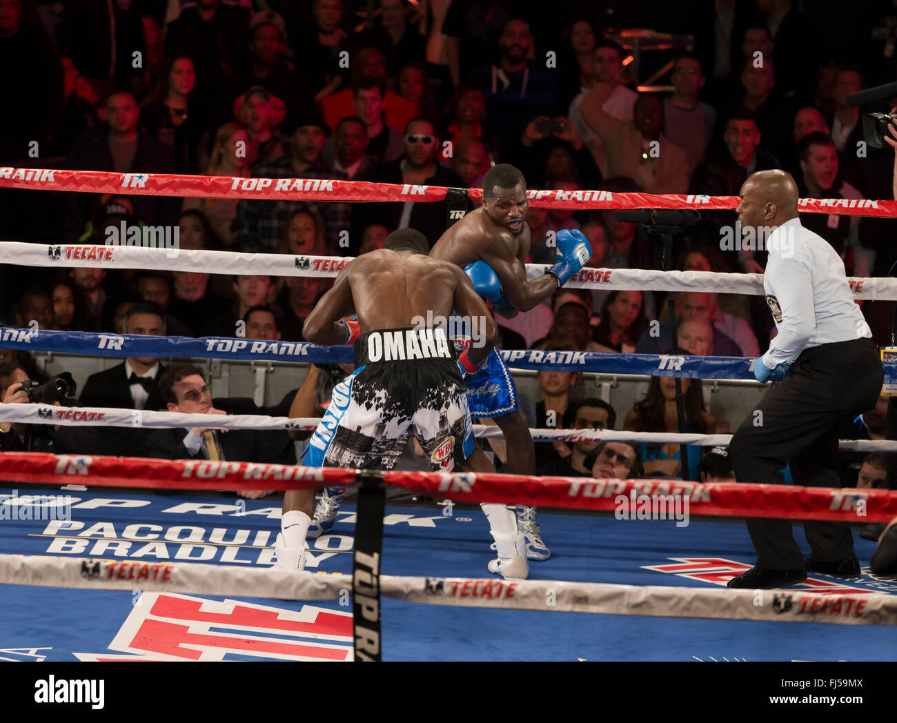 New York, NY USA - February 27, 2016: Terence Crawford fights Henry ...