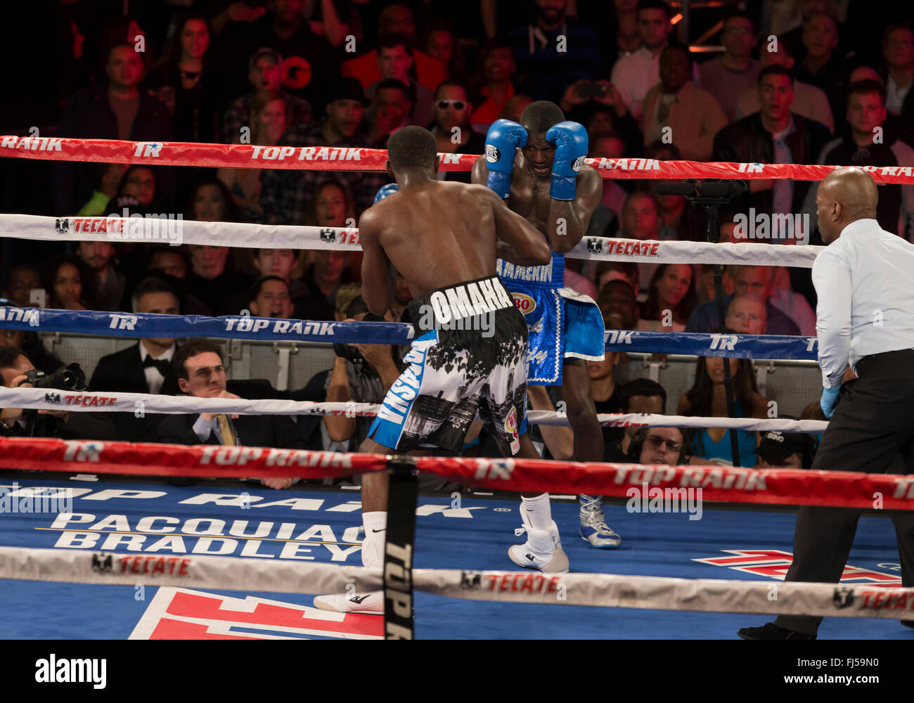 New York, NY USA - February 27, 2016: Terence Crawford fights Henry ...