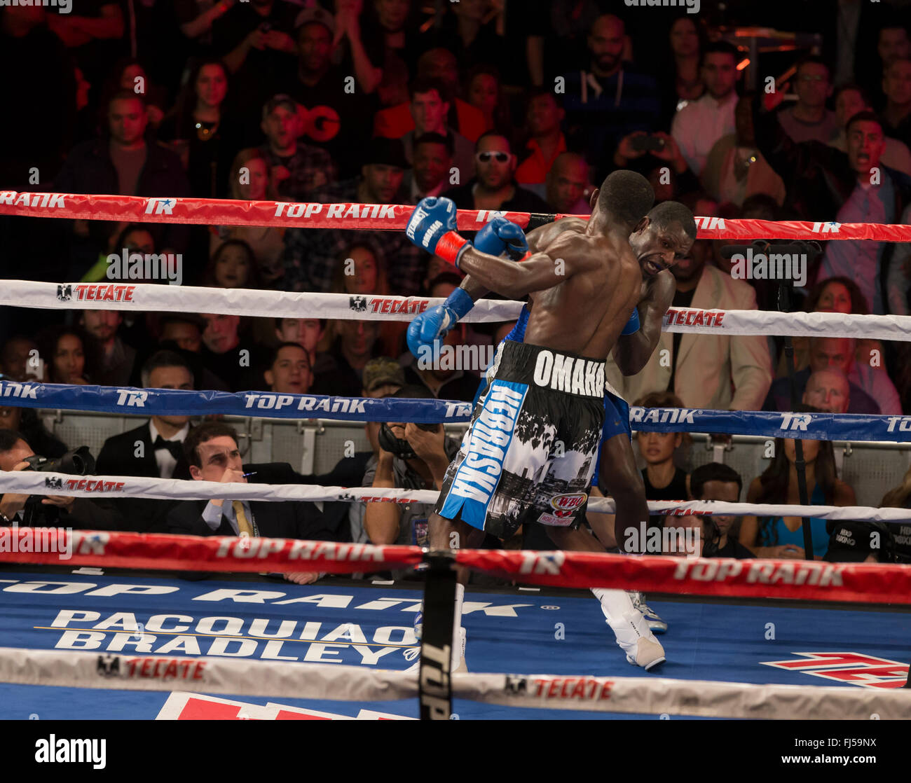 New York, NY USA - February 27, 2016: Terence Crawford fights Henry ...