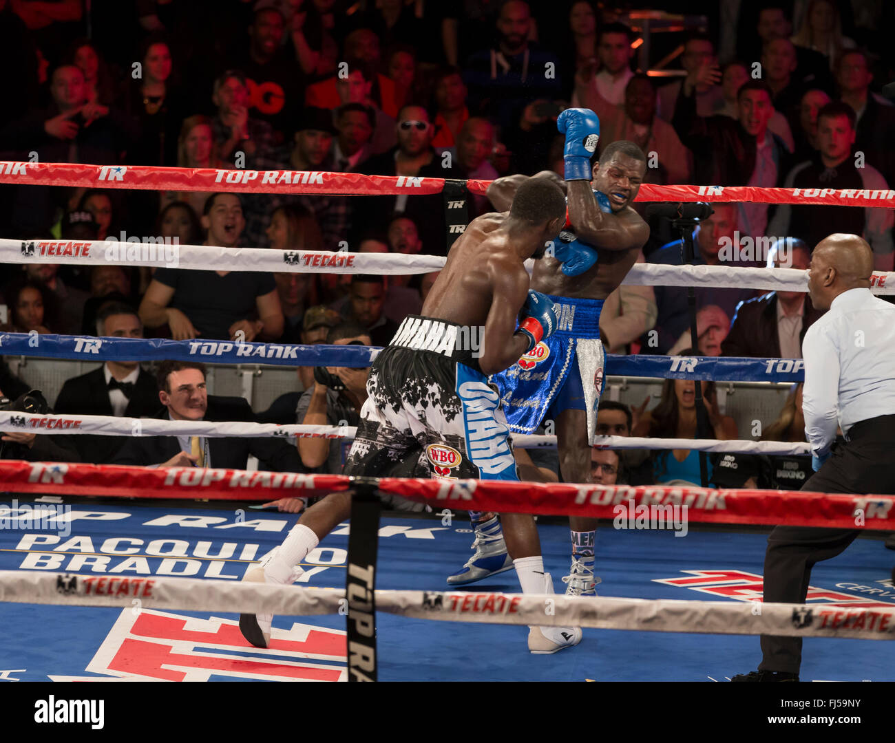New York, NY USA - February 27, 2016: Terence Crawford fights Henry ...