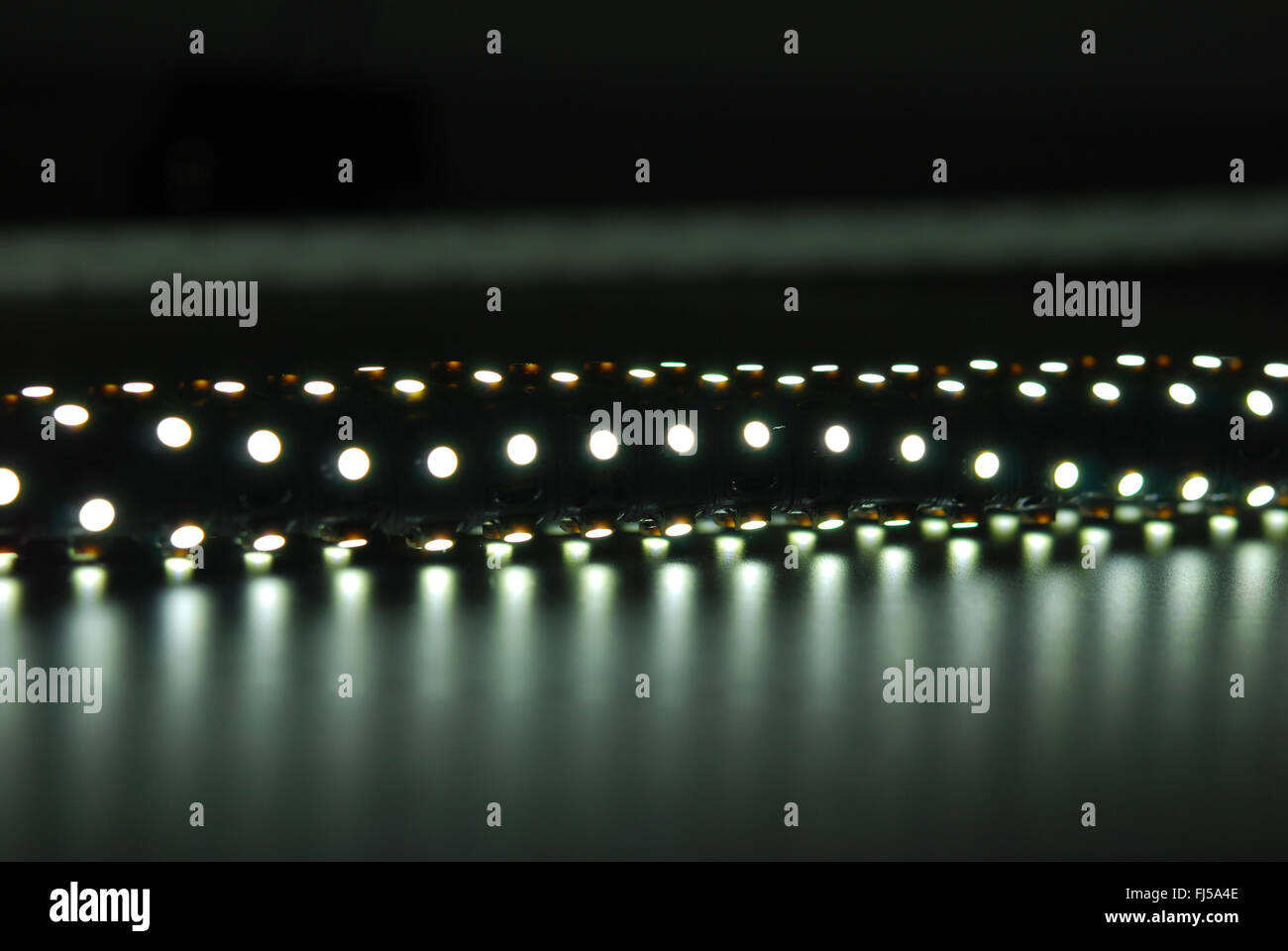 Included led strip on the black background Stock Photo - Alamy