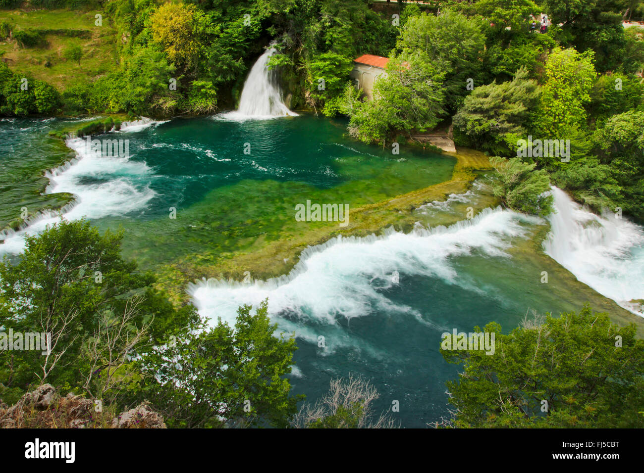 Skradinski buk waterfall and cascades, Croatia, Krka National Park ...