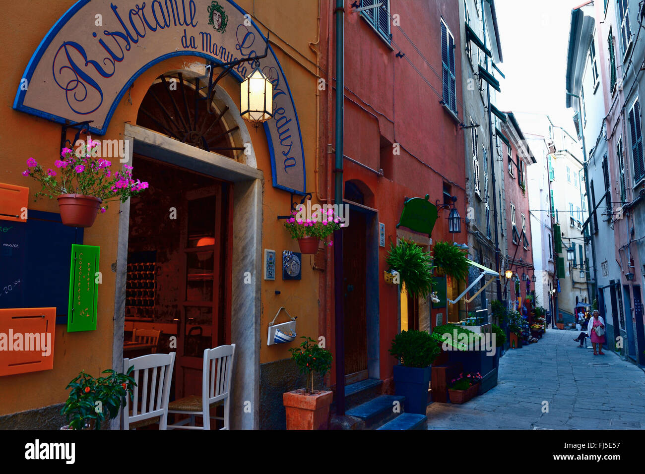 Streets of the medieval village of Portovenere - Porto Venere - La ...